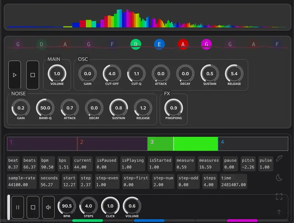 Web-synth | Online web audio instruments playground