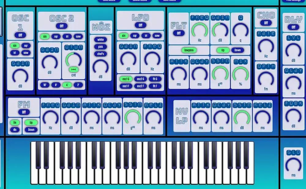 Web-synth | Online web audio instruments playground